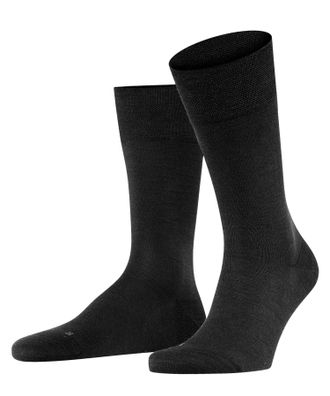 Falke Herren Socken Sensitive Berlin, Wolle Baumwolle, 1 Paar, Schwarz (Black 3000), 39-42