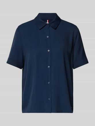 Tommy Hilfiger Relaxed Fit Bluse mit kurzem Arm