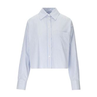 Max Mara Eden Gestreiftes Hemd - - Blouses & Shirts - Damen - Blau - XS