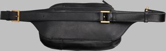 Versace Mens Belt Bag Medusa Leather Black Calf