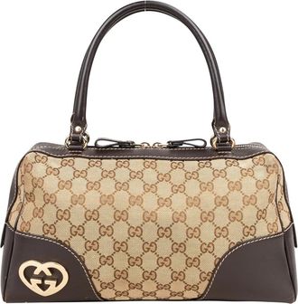 Gucci Crossbody Bags - Gucci GG Monogram Heart Britt Handbag - Gr. unisize - in Braun - f&uuml;r Damen