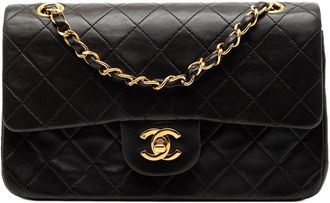 Chanel Hobo Bags - Small Classic Lambskin Double Flap - Gr. unisize - in Schwarz - f&uuml;r Damen