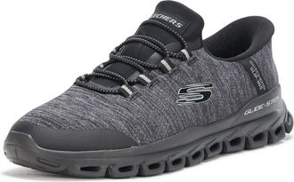 Skechers Herren Glide-Step Zefyr Hands Free Slip-in Sneaker, Dunkelgrau/Schwarz, 42.5 EU