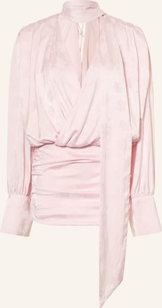 Rotate Rotate Satinkleid Mit Abnehmbarem Schal rosa