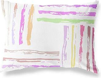 Bonamaison Le Jardin du Lin Kissen Zierkissenbezug Zufälliges Muster Kissenbezug, Weich Bequem, Für Zuhause Autos Büro Sofa Wohnzimmer Couch Schlafzimmer Dekor, 