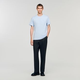 Sandro T-Shirt mit Herz-Patch