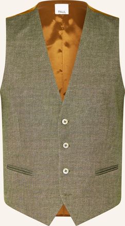 Paul Paul Anzugsweste Slim Fit Aus Jersey gruen