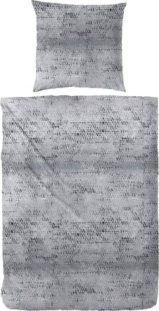Primera Fein Biber Bettwäsche 173070 100% Baumwolle Antrazit 155x220 + 80x80 cm