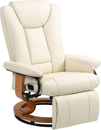 HOMCOM Homcom - Relaxsessel Fernsehsessel mit Liegefunktion, Drehbarer Ruhesessel TV-Sessel mit Verstellbarer R&uuml;ckenlehne Liegesessel bis 150 kg Belastbar