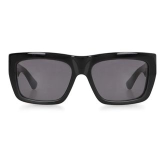 Bottega Veneta Quadratische Sonnenbrille mit goldfarbenem Metall-Detail - - Accessories - Damen - Schwarzk - ONE SIZE