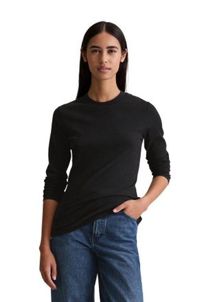 Marc O'Polo Denim Langarmshirt Rundhalsausschnitt, slim fit, Bio-Baumwolle