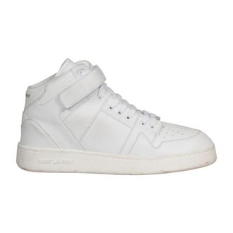 Saint Laurent Worn Leather Lax Sneakers - - Shoes - Herren - Wei&szlig; - 40 EU