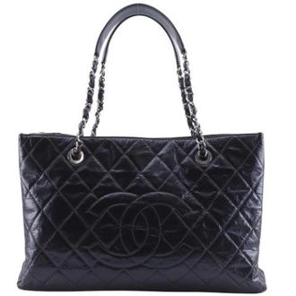 Chanel Pre-owned Leder Tote Bag - - Pre-owned - Damen - Schwarzk - ONE SIZE