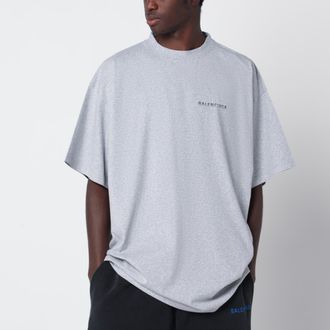 Balenciaga Hellgrau meliertes Balenciaga Back Gradient T-Shirt