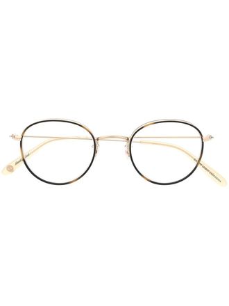Garrett Leight lunettes de vue Paloma à monture ronde oversize - Or