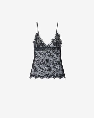 Isabel Marant Top Adiena En Dentelle - Femme - Noir - Taille34 - Isabel Marant