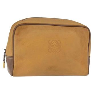 Loewe Pochette en cuir Pre-owned - Femme - Pre-owned - Beige - Taille: ONE Size