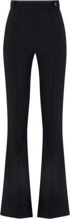 Elisabetta Franchi Femme, Pantalons, Noir, Taille: 42 FR Pantalone