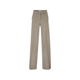 Max Mara Wide Hosen - - Trousers - Damen - Beige - S