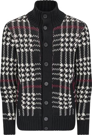 Merc Herren Inwood Sweater Cardigan, Schwarz, X-Small