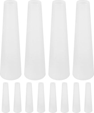 Holibanna SHERCHPRY 12 St&uuml;ck Kunststoff Garnspulen Konisch Wei&szlig; Leere Stickgarnspulen f&uuml;r Stricken Weben und Basteln Pr&auml;ziser Garnaufwickler mit Stabilem Kunsts