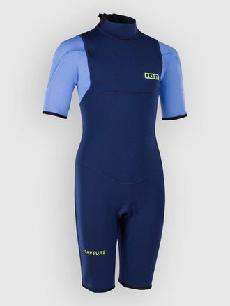 ION Ion Capture 2/2 Shorty Ss Back Zip Kids Combinaison surf bleu