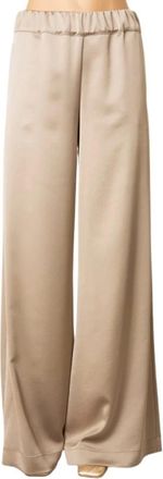 D.exterior Femme, Pantalons, Beige, Taille: 44 FR Pantalone New Satin Wash