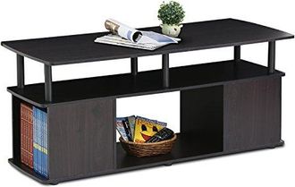 Furinno JAYA Utility Design Couchtisch, Schwarz, 48 (D) x 119.9 (W) x 51.1 (H) cm