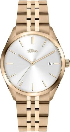 s.Oliver Analog Uhr - - Accessories - Damen - Rosa - ONE SIZE