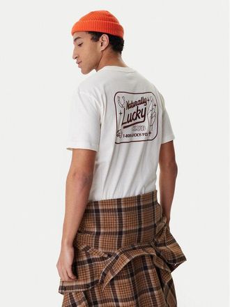 Rvca T-Shirt Lucky You EVYZT00274 &Eacute;cru Regular Fit