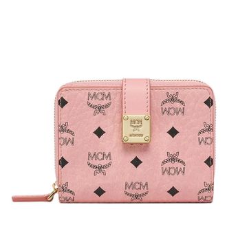 MCM Portemonnaie - Aren Visetos Small Wallet Mni, One Size - Gr. unisize - in Gold - f&uuml;r Damen