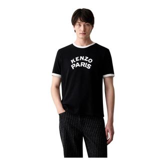 Kenzo Paris Emblem Slim T-Shirt - - Tops - Herren - Schwarzk - M