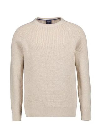 Olymp Herren Pullover beige Baumwolle unifarben