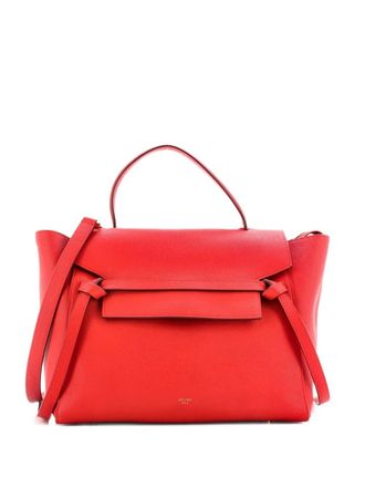 Celine Belt Bag Textured Leather Mini shoulder bag - Rot