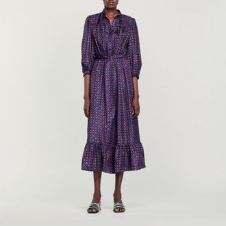 Sandro Midikleid mit Print