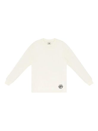 Aim&eacute; Leon Dore Ausgeblichenes Chino Langarmshirt - Wei&szlig;