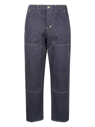 Dickies jean &agrave; patchs brod&eacute;s - Bleu