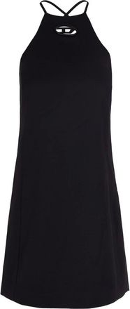 Diesel Femme, Robes, Noir, Taille: 34 FR Mini robe Scollatura retro incrociata