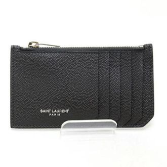 Saint Laurent Pre-owned Leder Portemonnaies - - Pre-owned - Damen - Grau - ONE SIZE