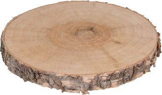 Out of the Blue Out of the Blue Holzscheibe, ca. 15 cm, mit Rinde, ideal als Deko und für Bastelarbeiten, braun