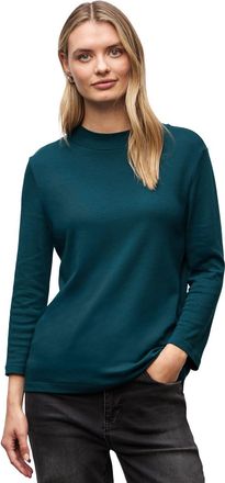 Street One Damen 3227869 Basic Turtleneck Shirt, Tide Blue, 42