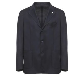 Lubiam Homme, Vestes, Bleu, Taille: 3XL Wool Jacket
