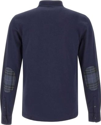 Sun 68 Poloshirt mit Ellenbogen-Patches - Blau