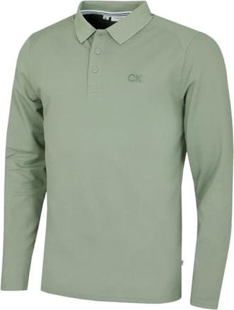 Calvin Klein Polo Campus à Manches Longues pour Homme - Sage - XXXXXL