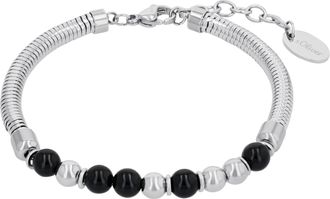 s.Oliver Armband 925 Sterling Silber/Edelstahl für Damen, Armschmuck, Motiv, Kommt in Schmuck Geschenk Box