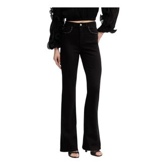 Guess Belle High Rise Flare - Femme - Jeans - Noir - Taille: W26 L34