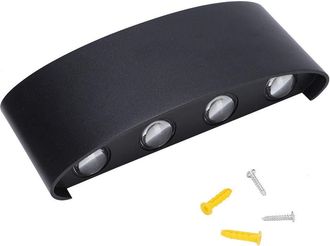 CHICIRIS 8W LED Wandleuchte, 8 LEDs Indoor Einfache LED Wandleuchte Wandleuchte mit 120 Grad Abstrahlwinkel für Schlafzimmer Korridor Wohnzimmer, AC85-265V Sch