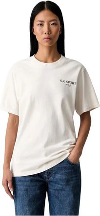 Sporty & Rich Femme, Tops, Beige, Taille: 38 FR T-Chemises