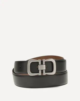 Ferragamo Reversible leather Belt with logo Male 105