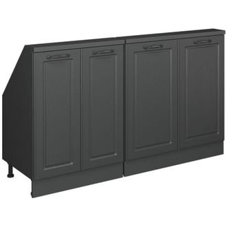 Vicco Dachschr&auml;genschrank-Set Rion, Anthrazit Landhaus/Anthrazit, 2er Set, Vicco